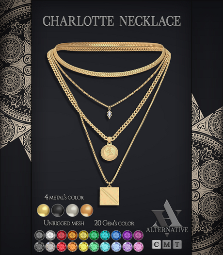 Second Life Marketplace - [AlternatiVe] Charlotte Necklace